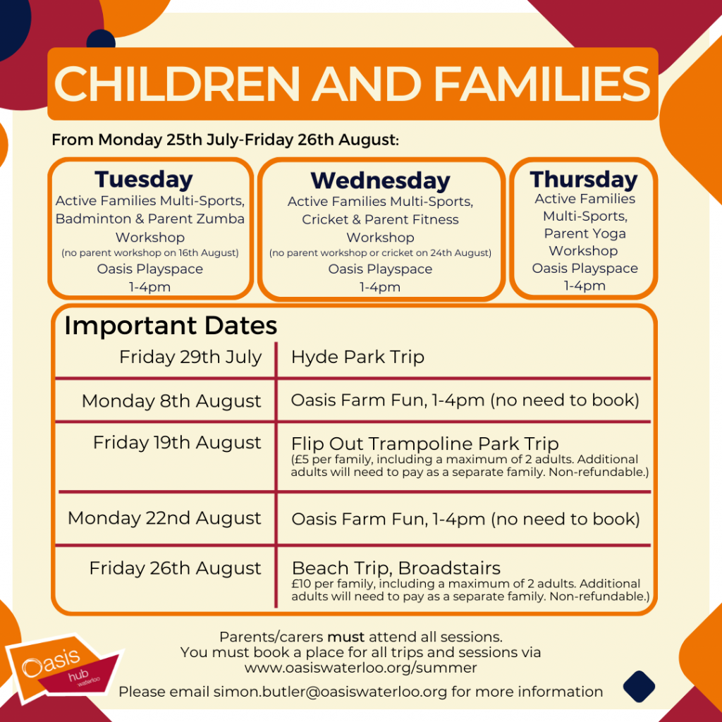 Summer - Oasis Hub Waterloo