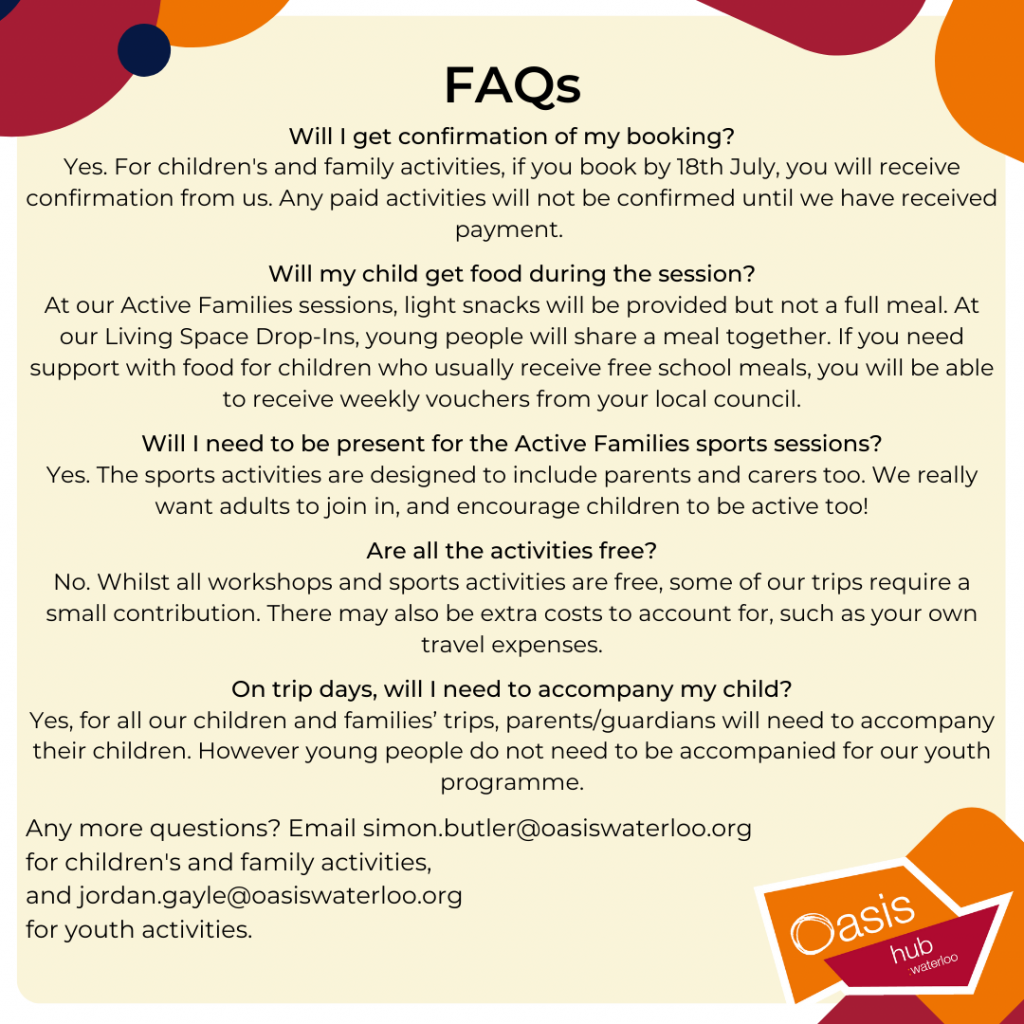 Summer - Oasis Hub Waterloo